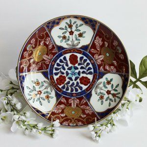 Gold Imari | Other | Vintage Japanese Gold Imari Hand Painted Plate ...